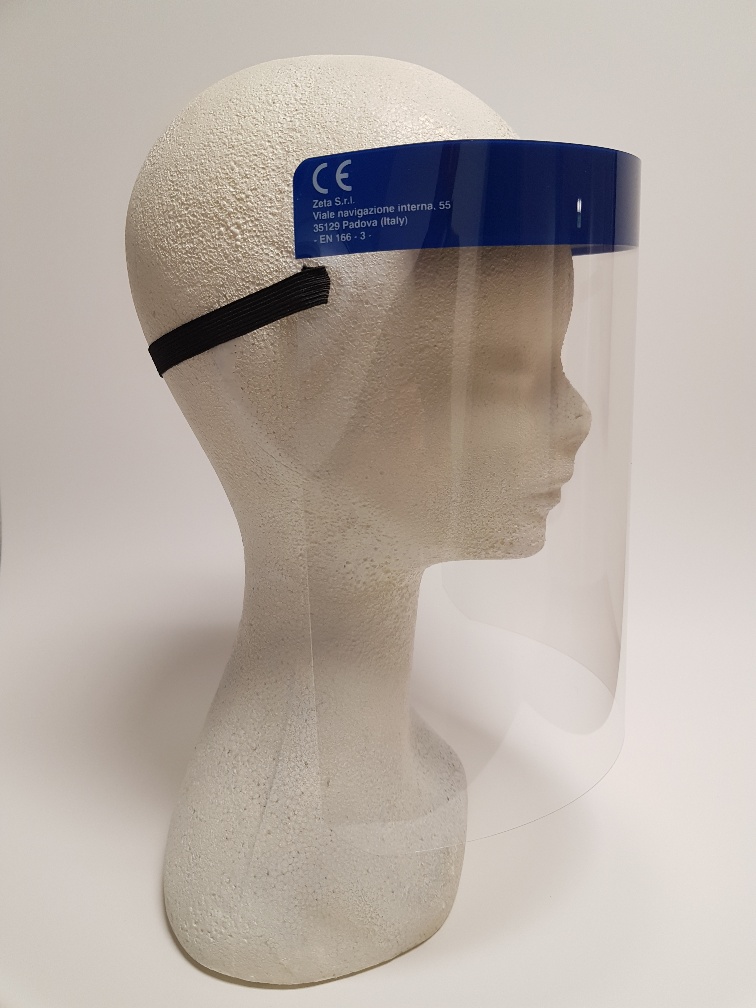 Visières de Protection EPI, anti-COVID-19 pour le visage - Zeta Srl